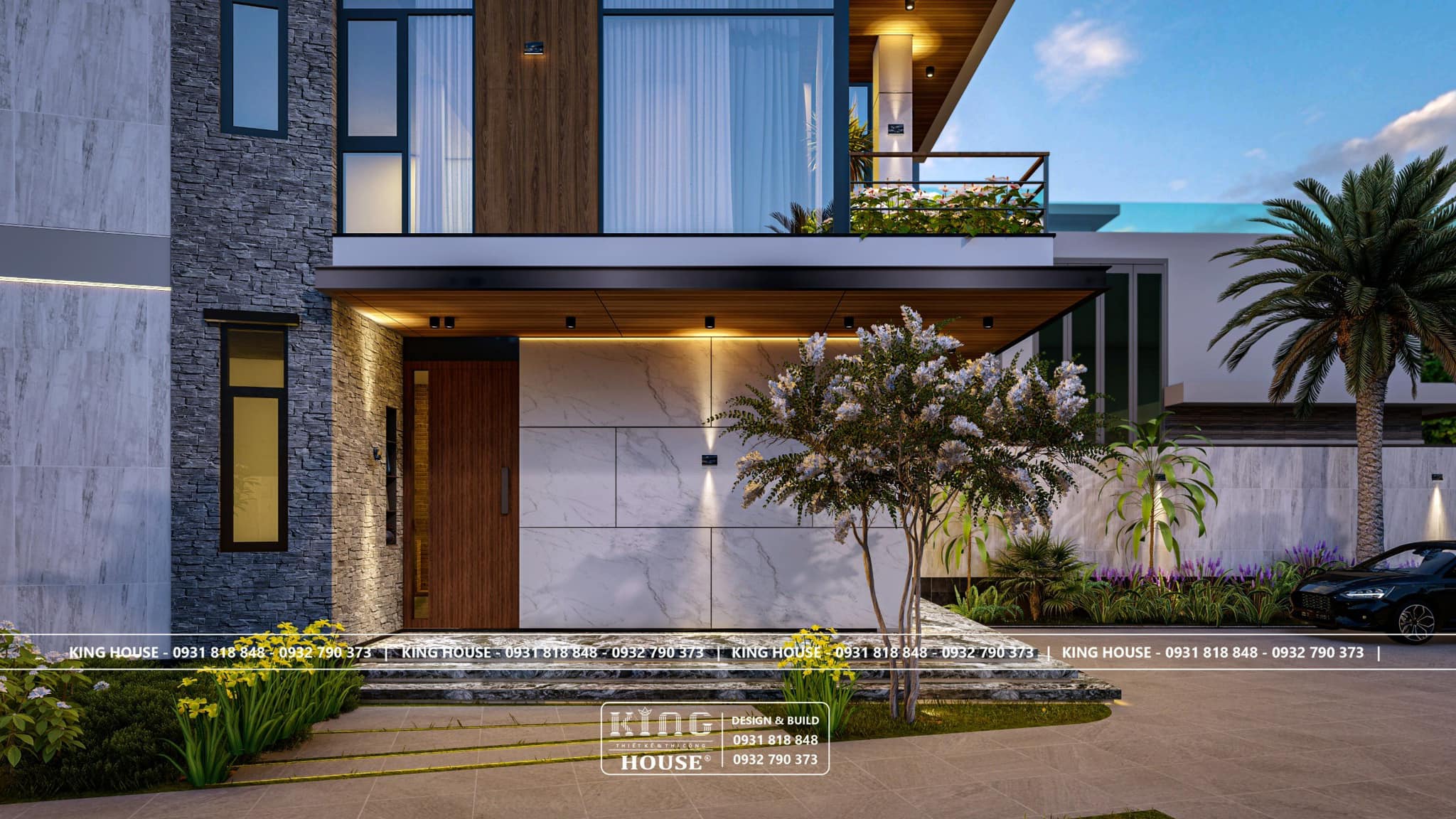 Thiết Kế Biệt Thự 2 Mặt Tiền Hiện Đại Đẹp Tại Thành Phố Hồ Chí Minh